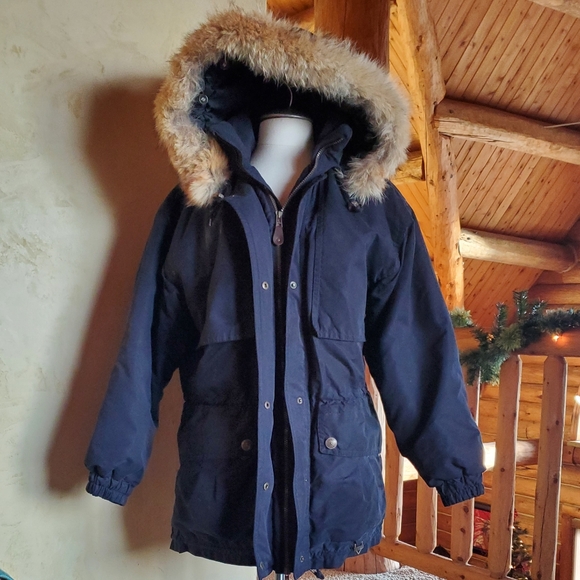 Fera | Jackets & Coats | Vintage Fera Black Ski Jacket Faux Fur Hood ...